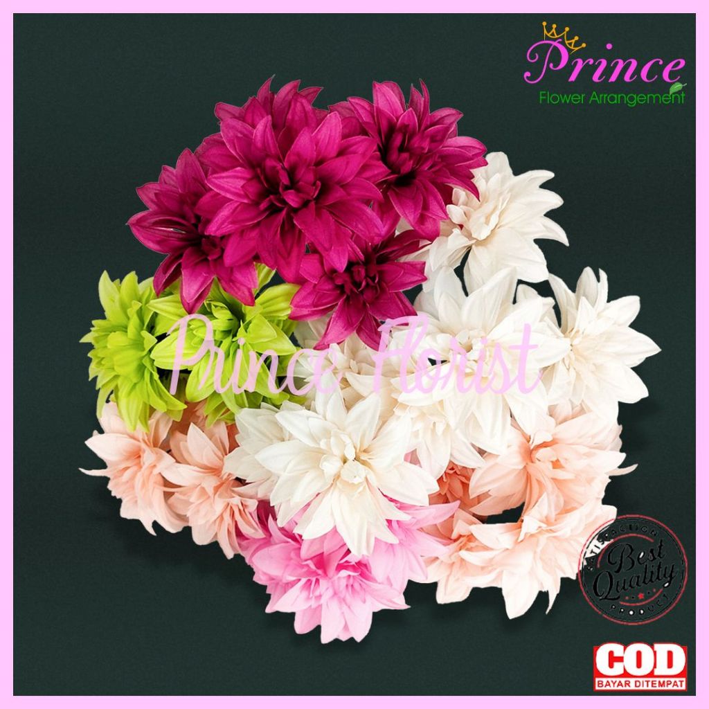 Jual Bunga Krisan Dekorasi/ Crisant Premium Jumbo SJ Artifisial Cabang ...