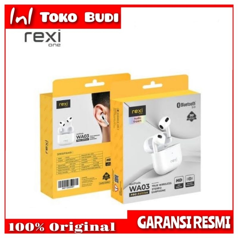 Jual Rexi WA03 Pro WA03 Pro Rexipods Tws Stereo Earphone Bluetooth 5.0 ...