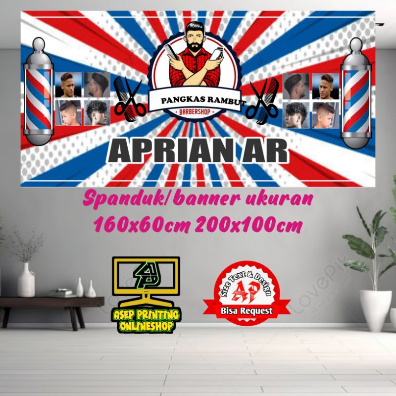 Jual Spanduk Banner Pangkas Rambut Model Terbaru Custome - Bisa Request ...