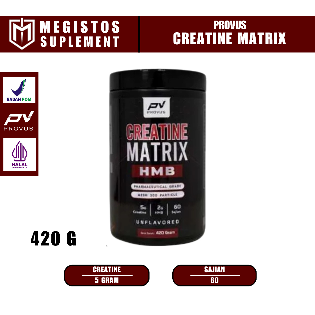 Jual Provus Creatine Matrix HMB - 420 gram 60 Servings Creatine ...