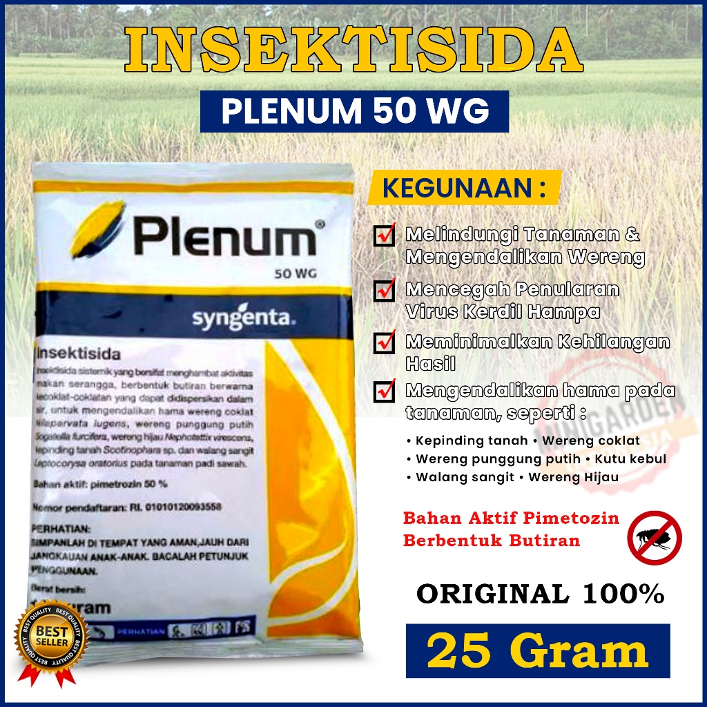 Jual PLENUM 50 WG 25 GRAM insektisida obat pengendali hama serangga ...