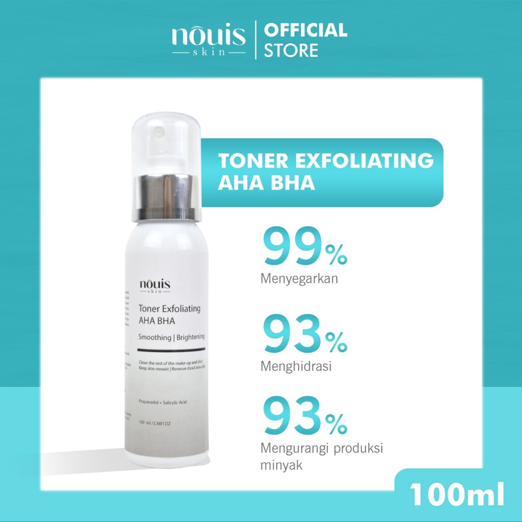 Jual Nouis Skin Exfoliating Toner 100ml AHA + BHA | Shopee Indonesia