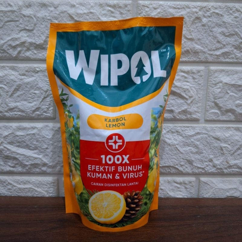 Jual Wipol Cairan Disinfektan Lantai Karbol Lemon Refill 750 ml ...