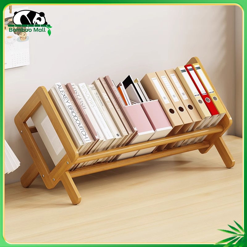 Jual Rak Buku Meja Kayu Rak Meja Rak Organizer Buku Rak Penyimpanan ...