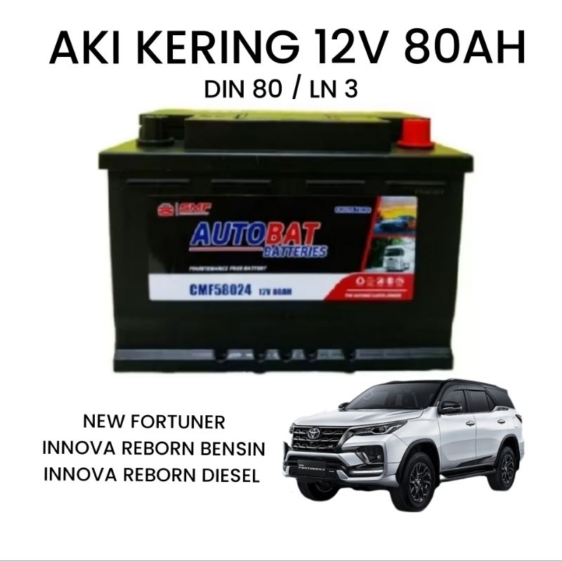 Jual AKI MOBIL FORTUNER, INNOVA REBORN BENSIN, INNOVA REBORN DIESEL AKI ...