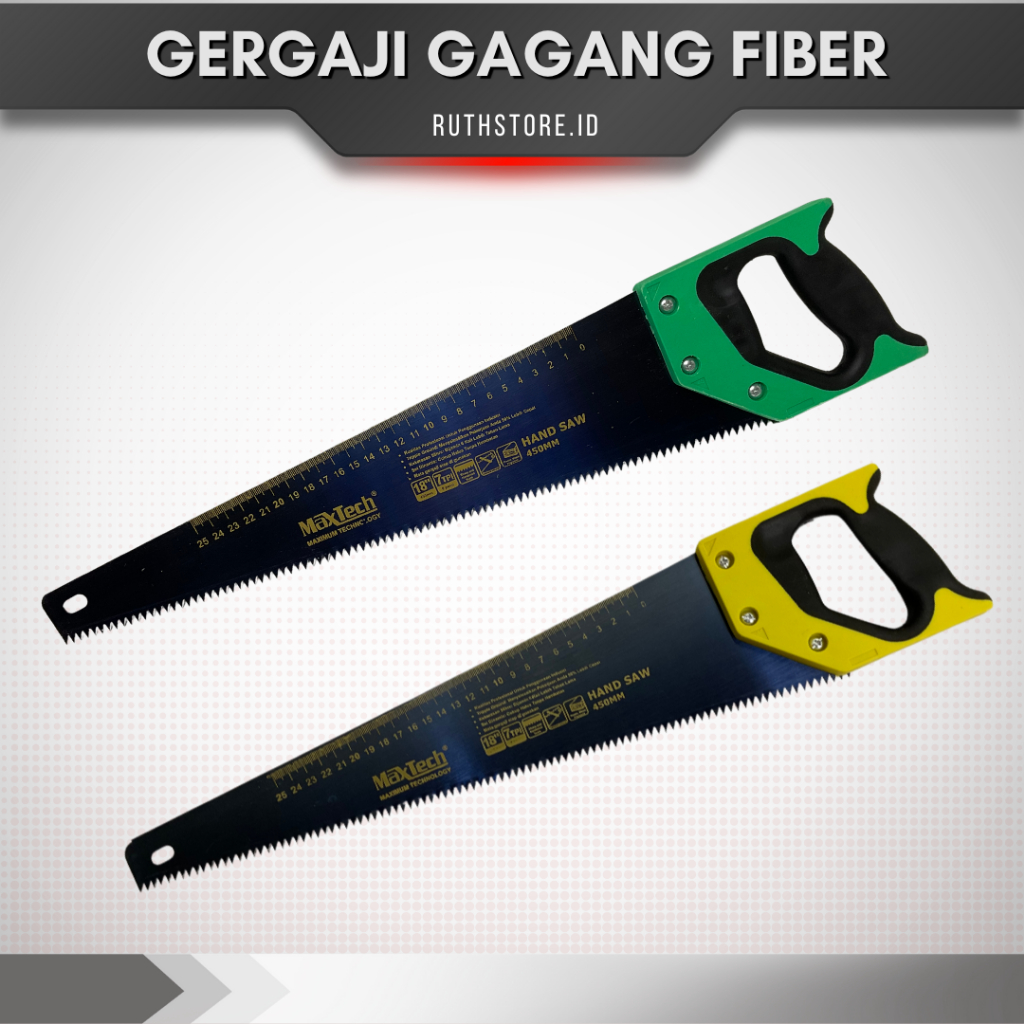 Jual Maxtech Gergaji Gagang Fiber/Gergaji Tukang Tajam/Gergaji Potong ...