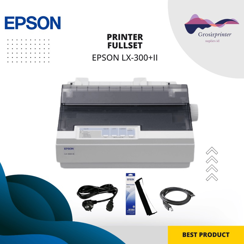 Jual Printer Epson LX-300+II Dot Matrix USB Fullset, Full Accesoris ...