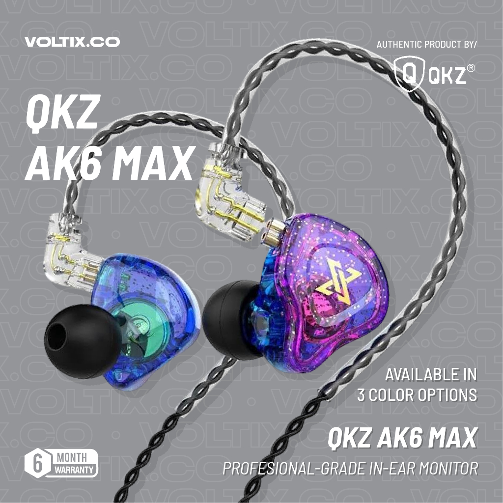 Jual QKZ AK6 MAX Basshead Sport Earphone Detachable with Mic | Shopee ...