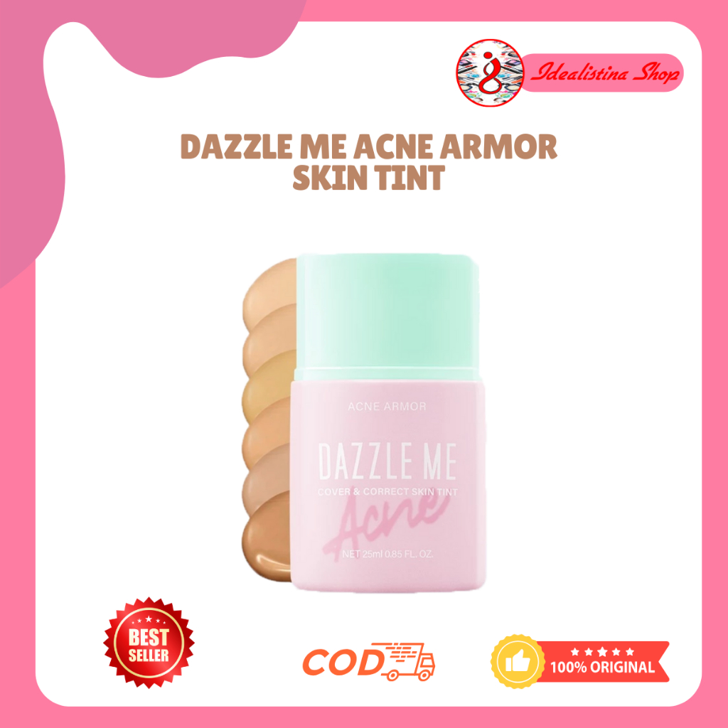 Jual Dazzle Me Acne Armor Cover & Correct Skin Tint Liquid Foundation ...
