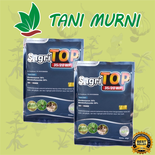 Jual Insektisida SAGRI TOP 80gram Pembasmi Hama Ulat Grayak [Beli 2 ...