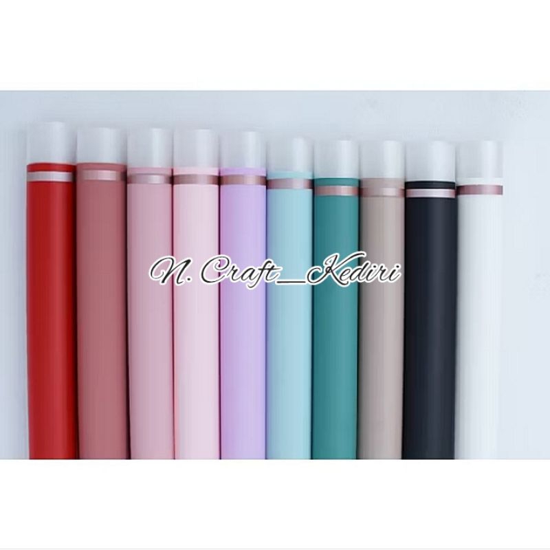 Jual FREE PACKING Kertas Buket TRANSPARENT FRAME GOLD 5 Lembar Kertas ...