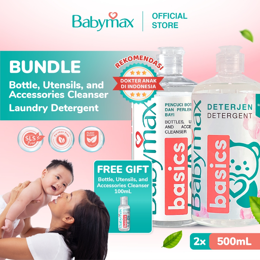 Jual [FREE 100mL Basics Bottle, & Utensils, Cleansers] Babymax Basics ...