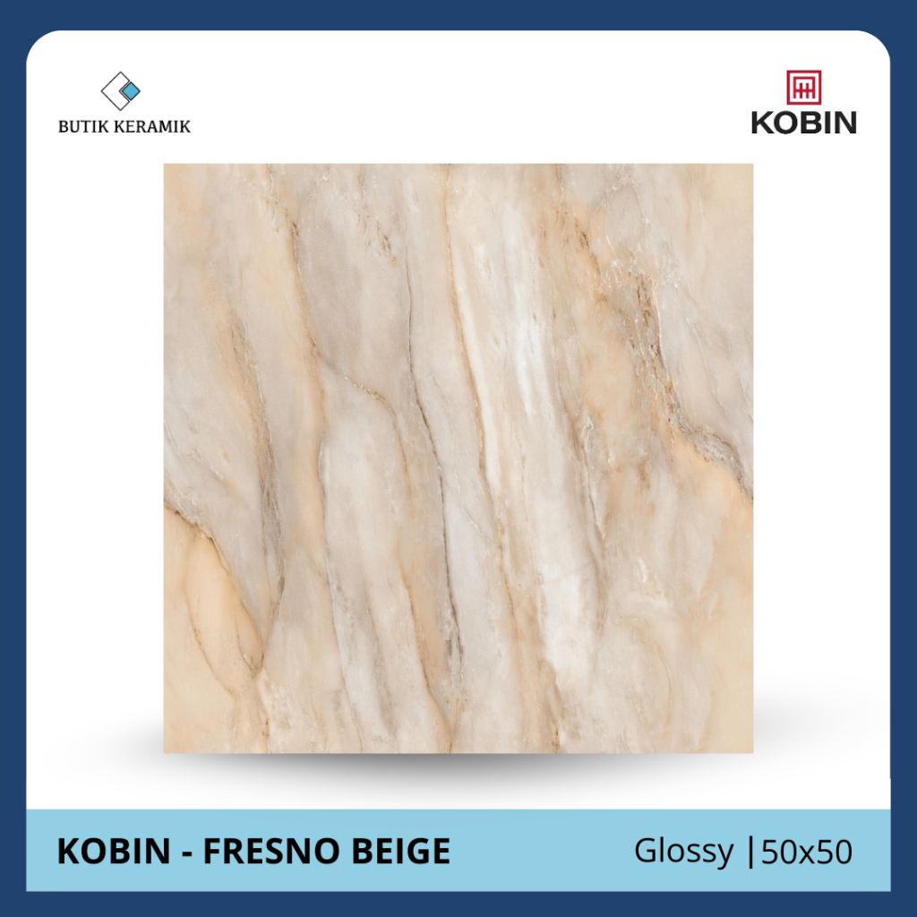Jual Keramik 50x50 Glossy | Kobin | Fresno Series | Glossy | Grade A ...