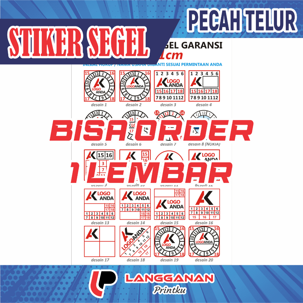 Jual STIKER SEGEL GARANSI PECAH TELUR SIAP PAKAI BISA 1 LEMBAR | Shopee ...