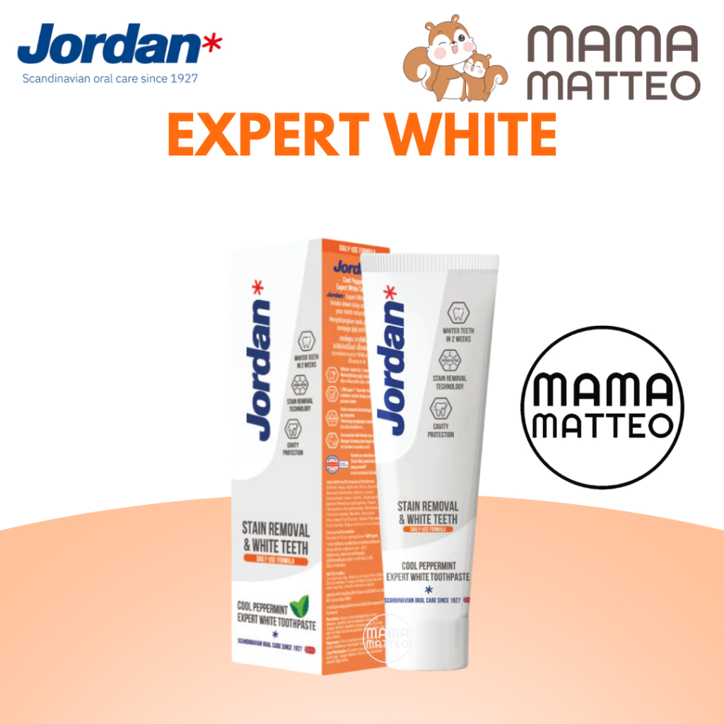 Jual JORDAN Oral Care Cool Peppermint Expert White Tootpaste 100gr ...