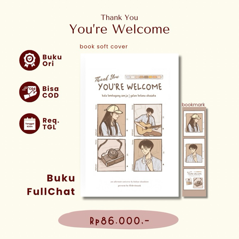 Jual [Buku FullChat] Thank You, You're Welcome by Kaleya S. | Shopee ...