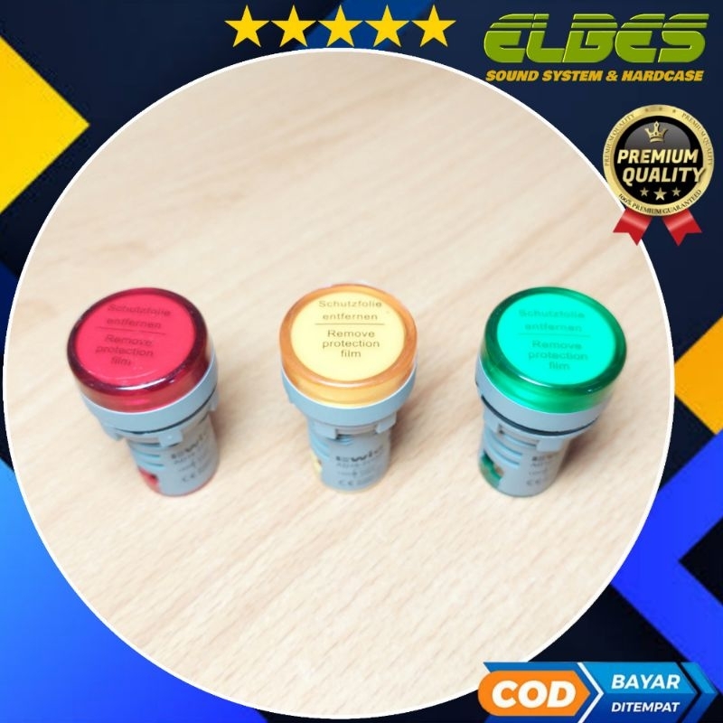 Jual Pilot lamp AC 220v Original EWIG lampu indikator panel 30mm ...