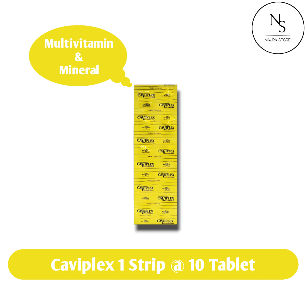 Jual Caviplex 1 Strip @ 10 Tablet (Multivitamin & Mineral) | Shopee ...