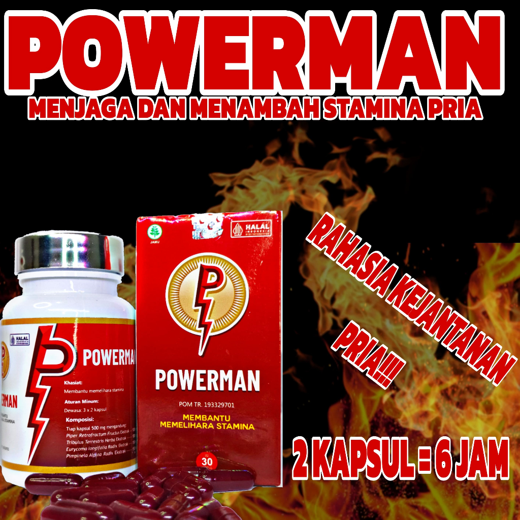 Jual POWERMAN 0bat kuat obat kuat pria obat kuat pria tahan lama obat stamina pria herbal obat ...