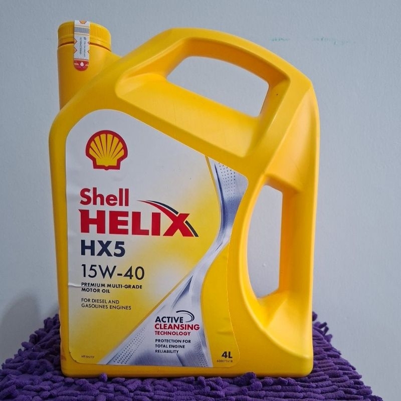 Jual oli mesin shell HELIX HX5 15W-40 4liter | Shopee Indonesia