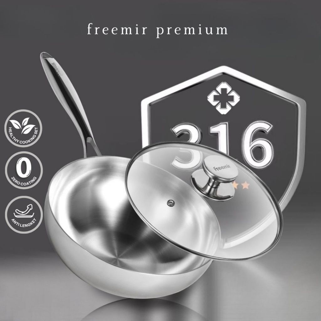 Jual [PREMIUM] freemir Premium Healthy Cooking Pan 24 Cm Zero Coating ...