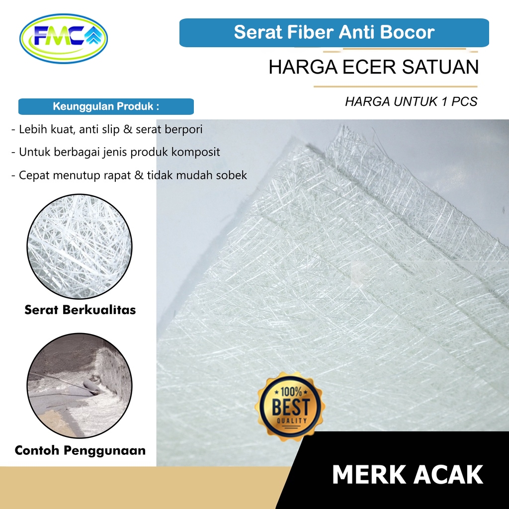 Jual Serat Fiber Anti Bocor Atap Fiber Lembaran Fiberglass Matt ...