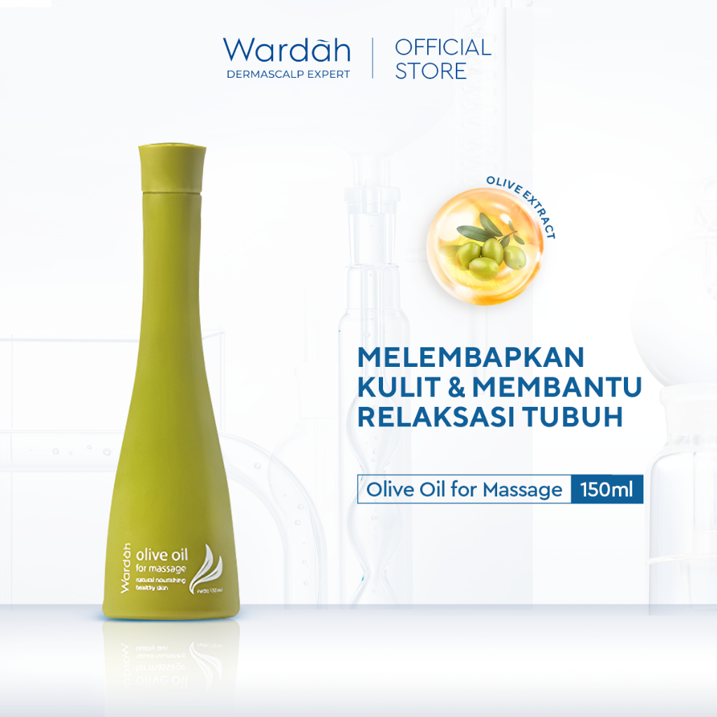 Jual Wardah Dermascalp Expert Pure Olive Oil 150mL – Face & Body Oil ...