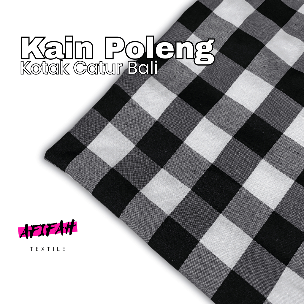 Jual Kain Poleng Catur Kotak Kotak Bali Harga Per Setengah Meter ...