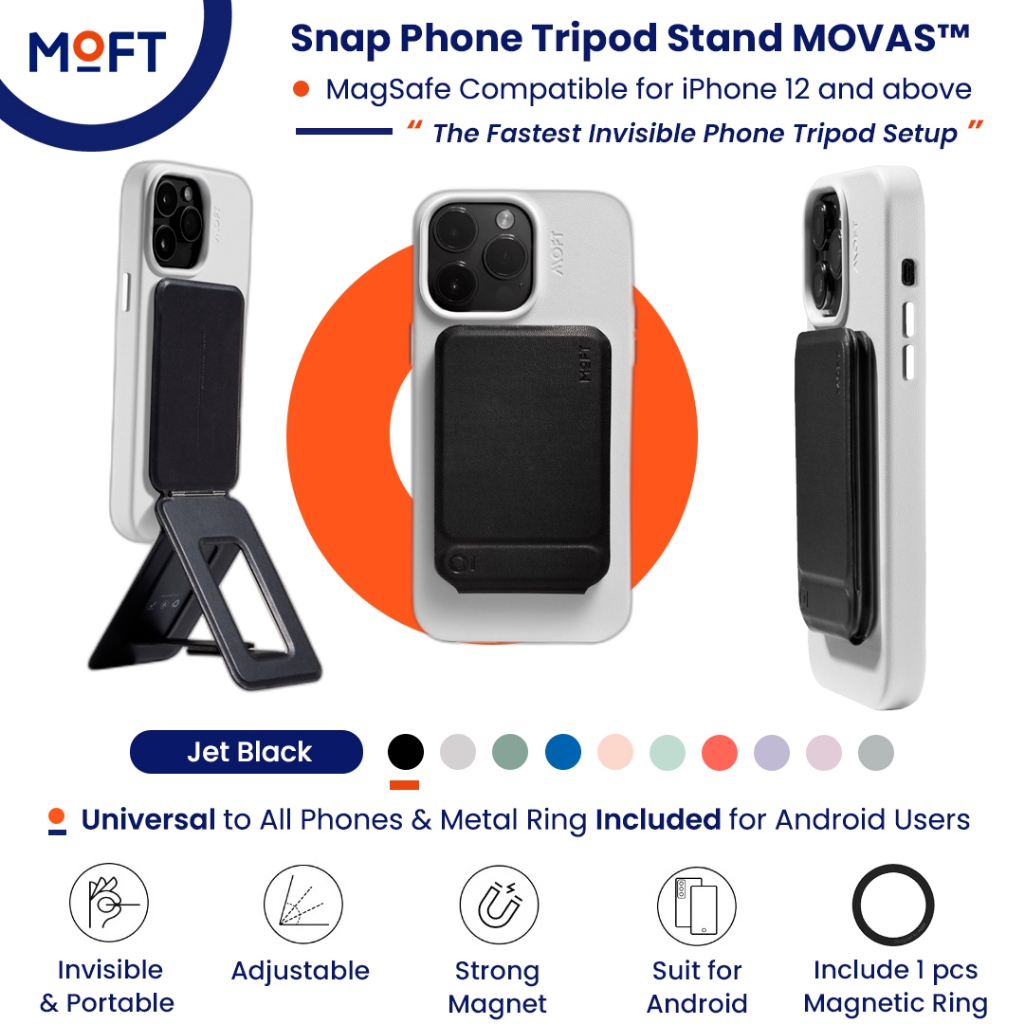 Jual MOFT Snap Phone Tripod Stand MOVAS - MagSafe Compatible | Shopee ...