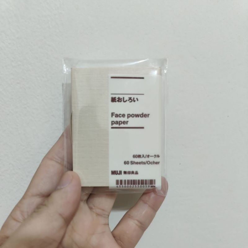 Jual MUJI Face Powder Paper - 60 Sheets - ORIGINAL JAPAN | Shopee Indonesia