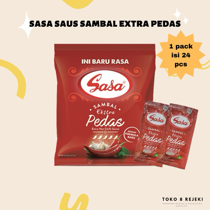 Jual Saos Sambal Olahan Sasa Sambal sachet XtraHot 24 Pcs | Shopee ...