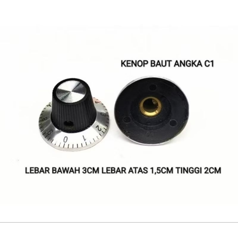Jual KNOP POTENSIO BAUT ANGKA C1 | Shopee Indonesia