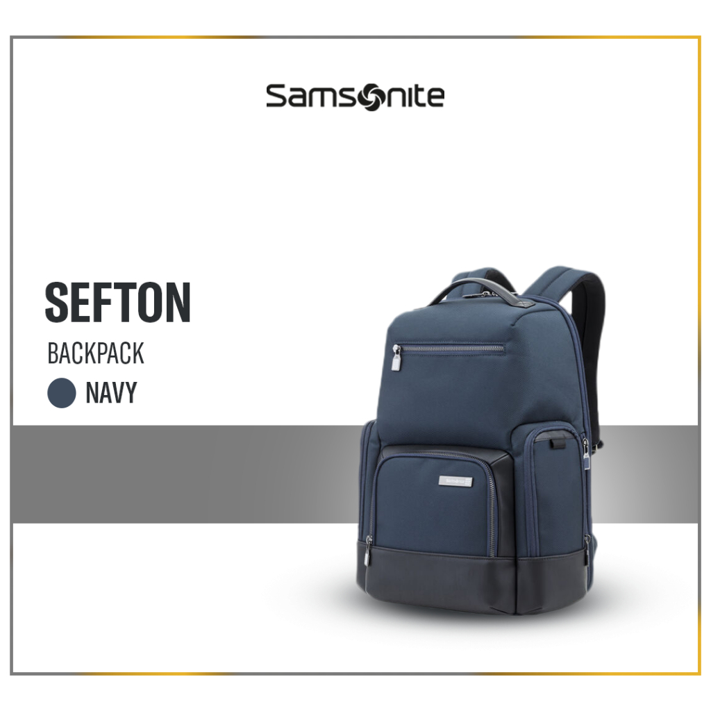 Jual Samsonite Sefton Backpack S w/ EXP TCP - Navy | Shopee Indonesia
