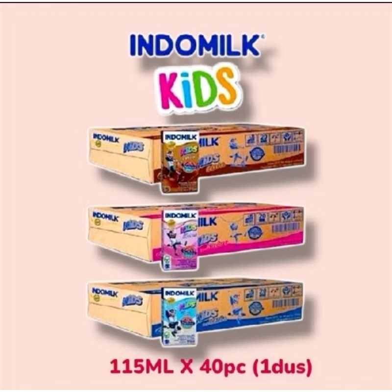Jual INDOMILK Susu Uht Kids 115ml(1 karton isi:40) | Shopee Indonesia