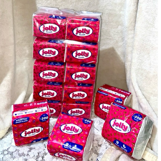 Jual TISU JOLLY KECIL 10bungkus/renteng/200shead/tisu untuk cafe/resto ...
