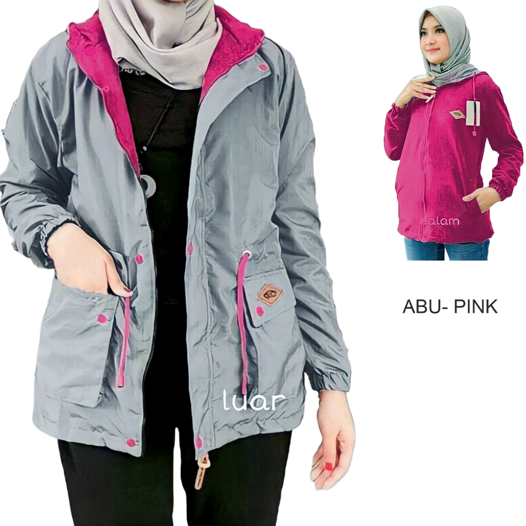 Jual Parka Wanita Korea Jumbo Panjang Crop Uniqlo Muslimah Fashion ...