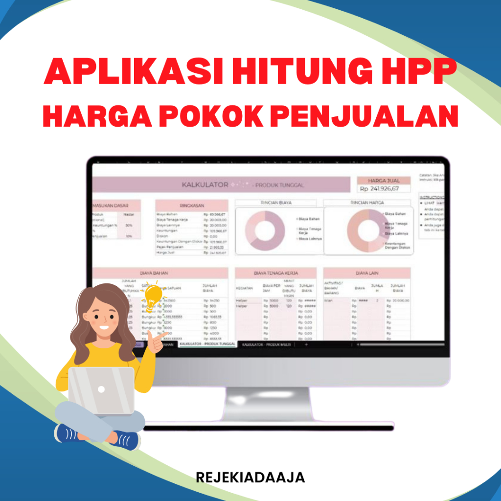 Jual (06) Aplikasi Hitung HPP Harga Pokok Penjualan Cepat Tinggal Pakai | Shopee Indonesia