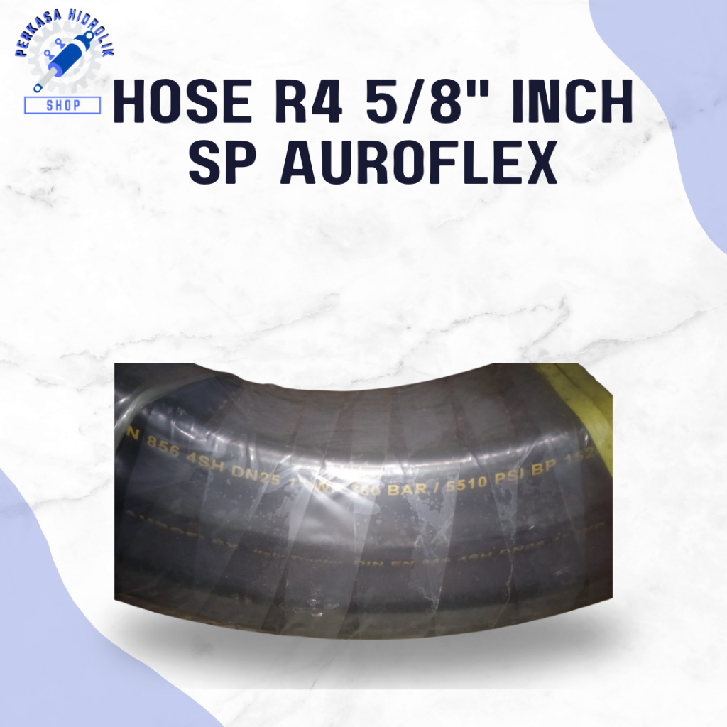 Jual Hose Hydraulic / Selang Hidrolik R4SP 5/8" Inch Auroflex | Shopee Indonesia