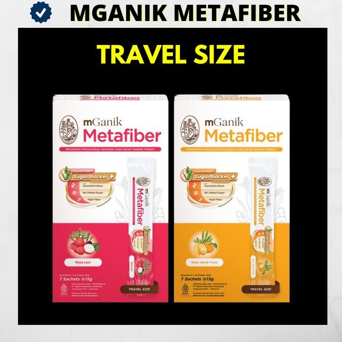 Jual MGANIK METAFIBER 1 SACHET META FIBER JERUK YUZU Travel Size 1 BOX ...