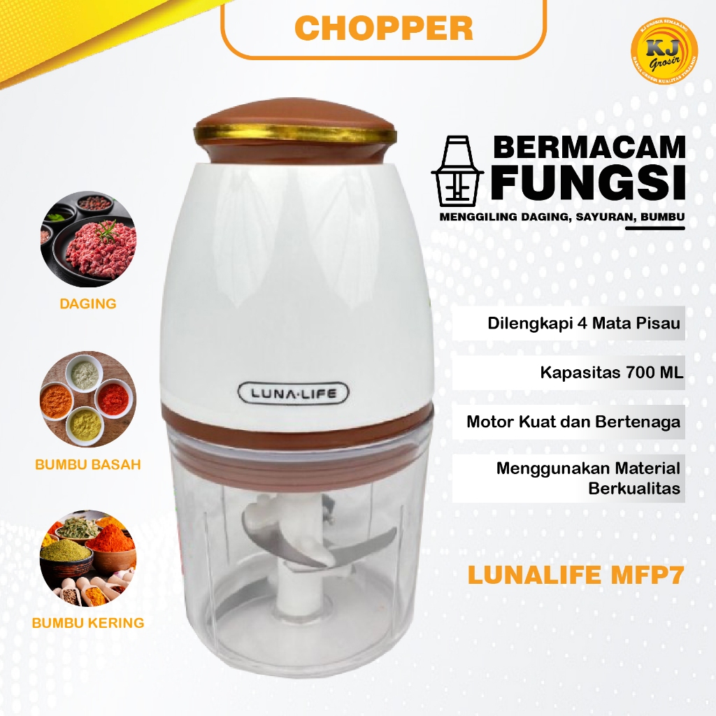 Jual BLENDER CAPSULE CHOOPER MINI GILINGAN DAGING MINI FOOD PROCESSOR ...