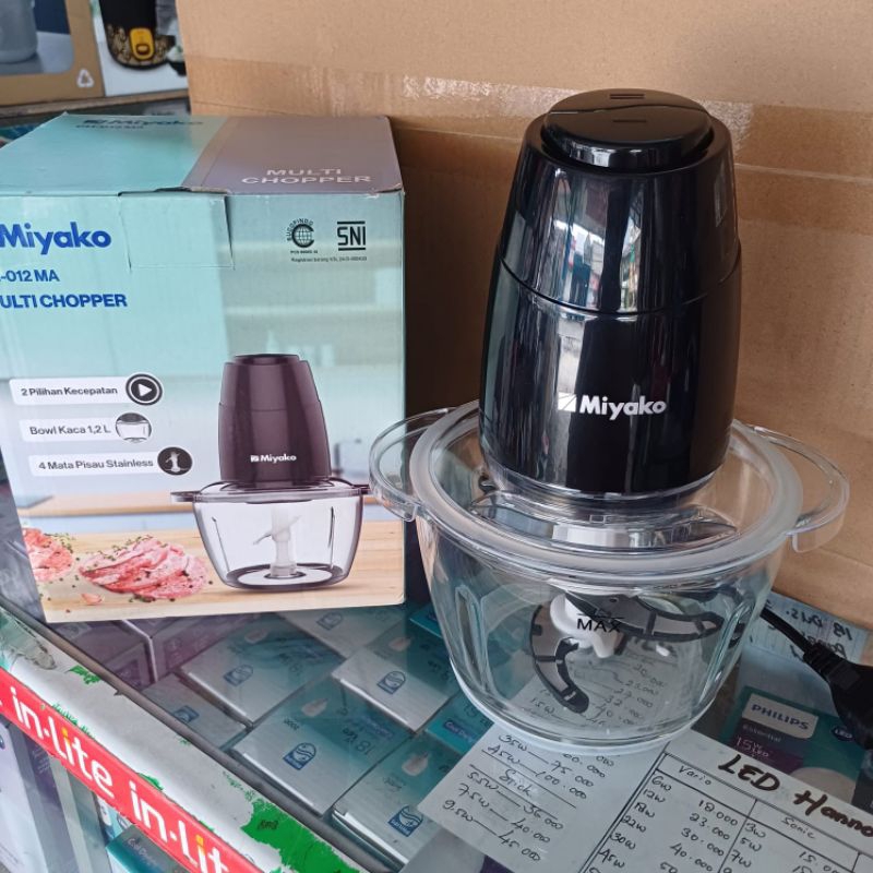 Jual Miyako CH-012 MA – Chopper 1.2 Liter 300 Watt Bowl Kaca - CH012MA ...