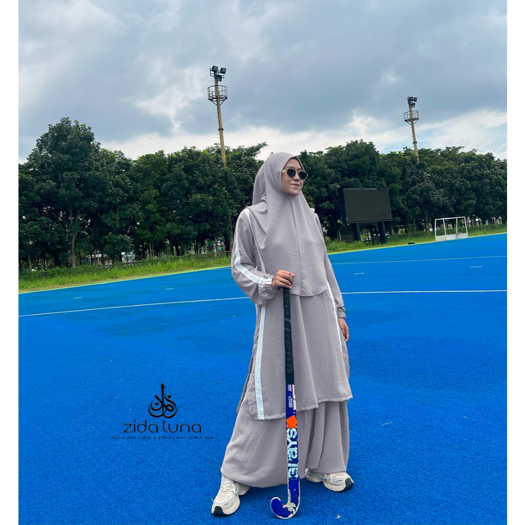Jual ZIDALUNA | HALIZA SPORTY ACTIVE SET MUSLIMAH SIRWAL / ATASAN TUNIK ...
