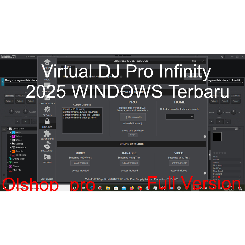 Jual Virtual DJ Pro Infinity 2025 WINDOW Terbaru | Shopee Indonesia