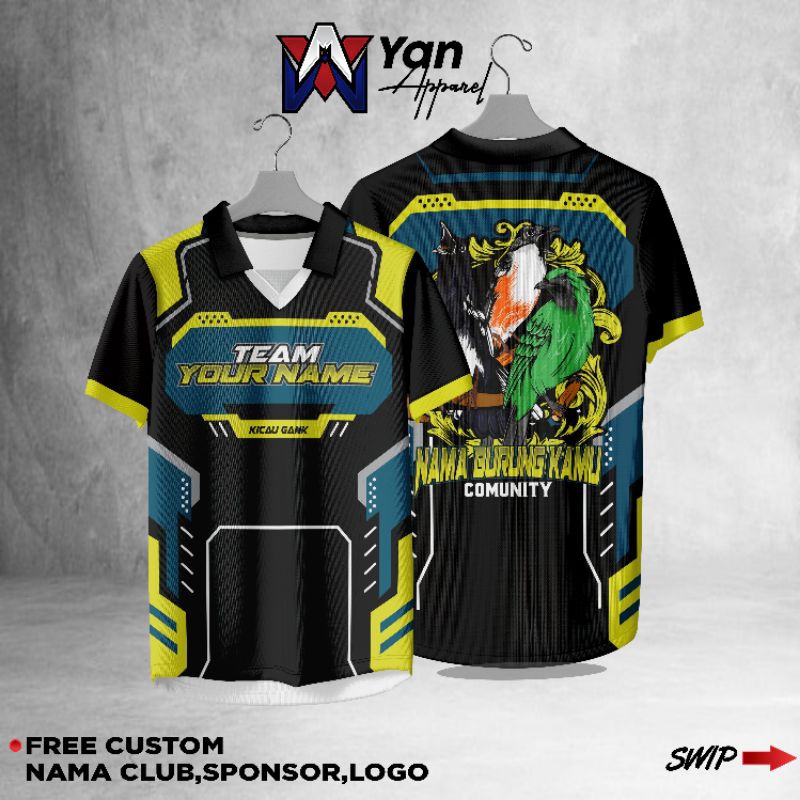 Jual Jersey Club Burung Full Printing Bebas Custom Design ( Bisa Satuan ...
