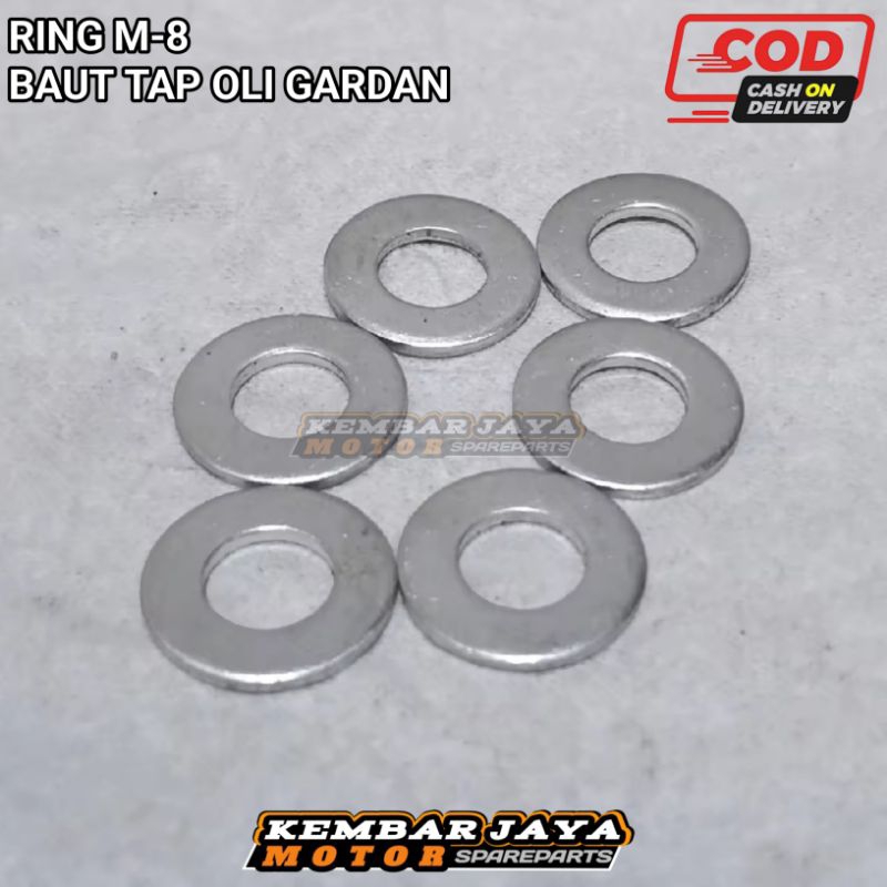 Jual Ring Tap Oli Gardan M8 Ring Baut Tap Oli Gardan Baut 12 Alumunium ...