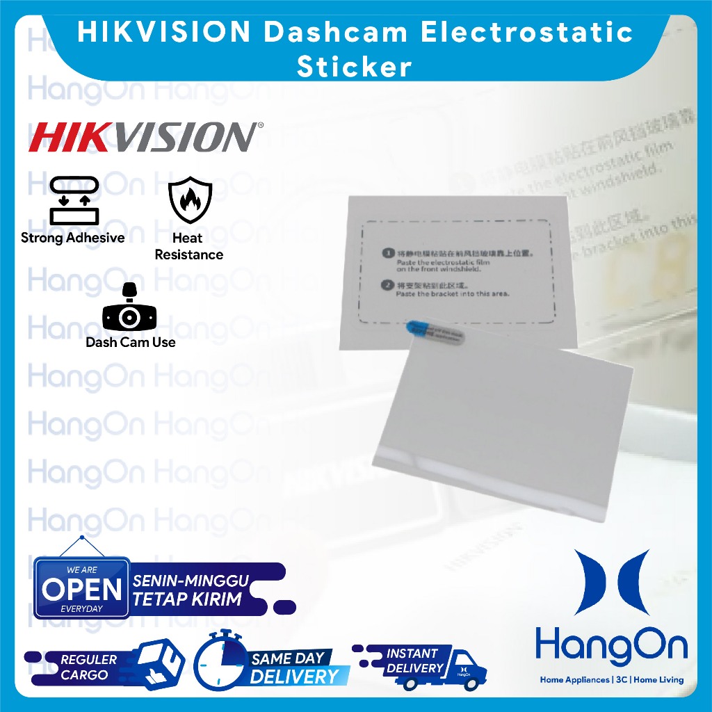Jual HIKVISION Car Dashcam Electrostatic Sticker Heat-Resistant ...