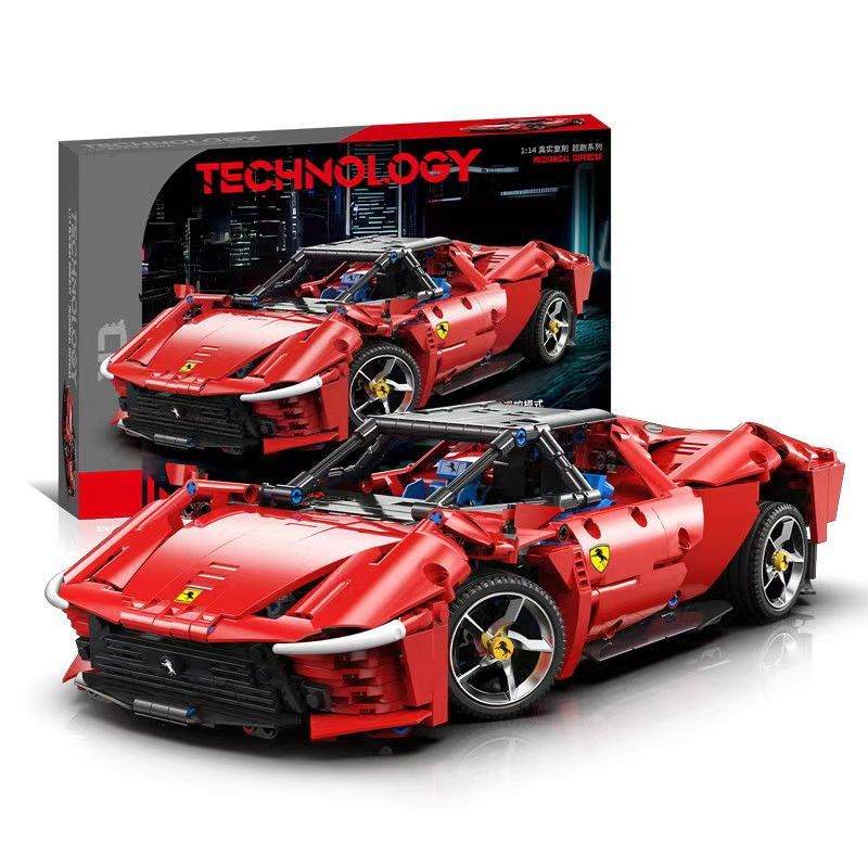Jual 1:14 Building blocks Ferrari SP3 1272+pcs Blocks Racing Car Toys ...