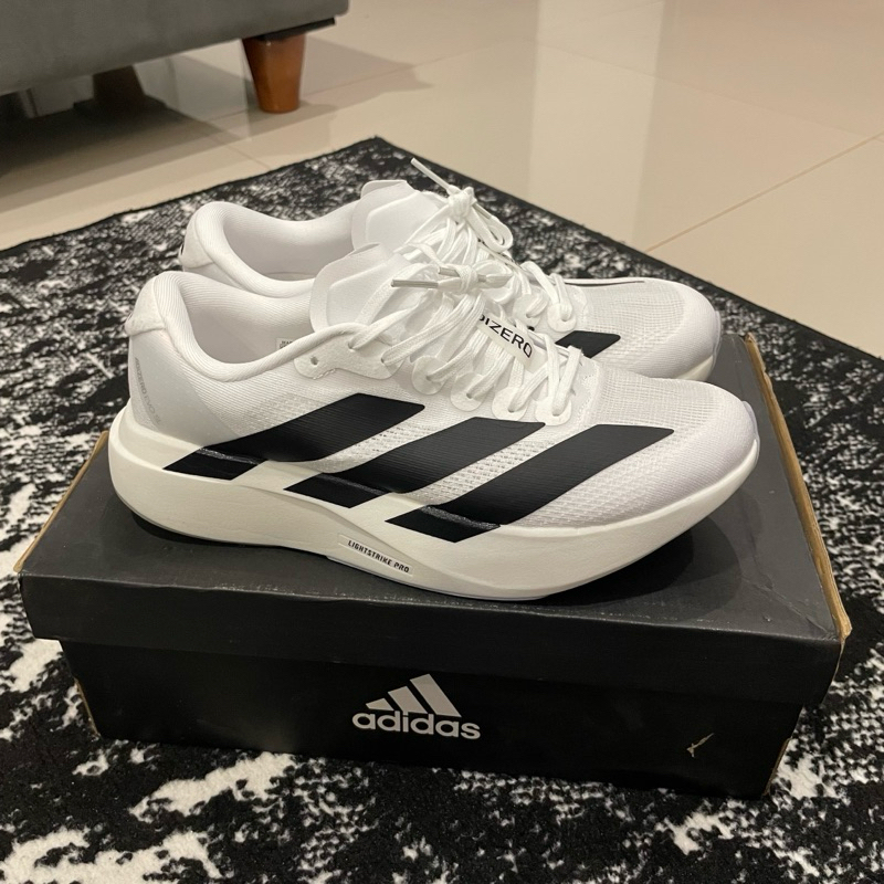 Jual Sepatu Running Adidas Adizero Evo SL White like new | Shopee Indonesia