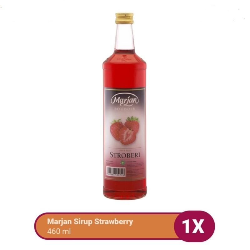 Jual Sirup marjan squash 460ml varian rasa strawberry | Shopee Indonesia