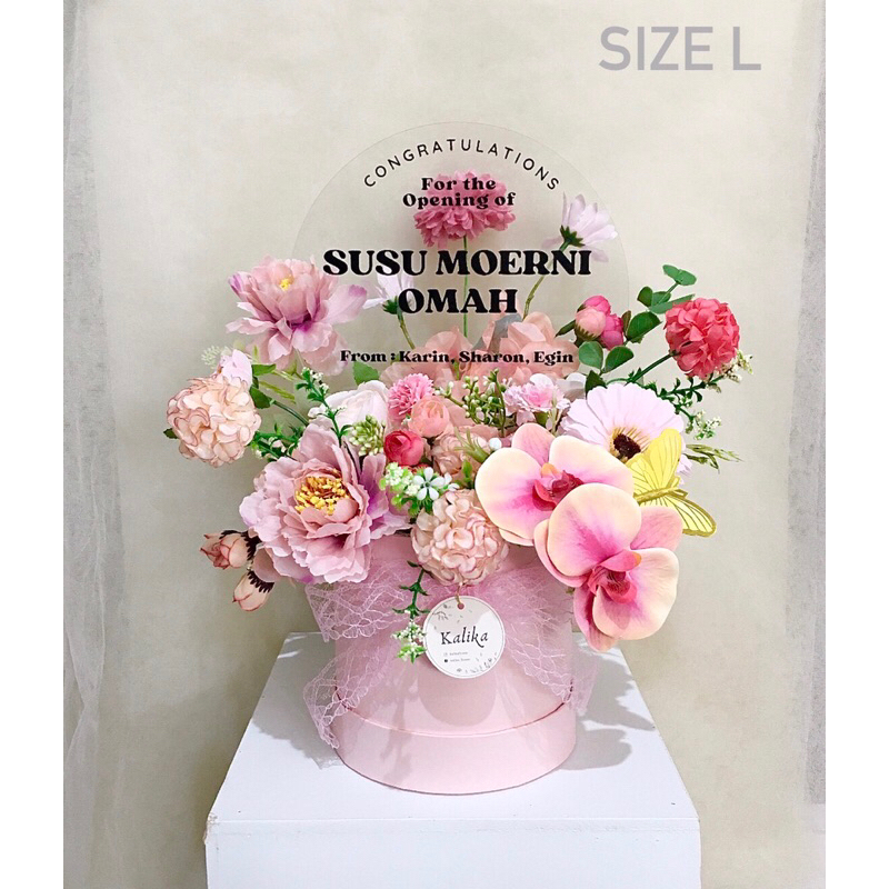 Jual [Bisa kirim hari ini] Bunga Box Akrilik Reguler - Amaranth ...